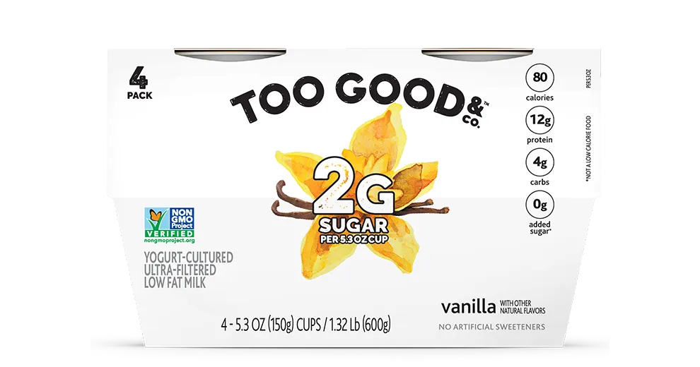 Vanilla Too Good & Co.™ 5.3 oz Cup With 2 Grams of Sugar